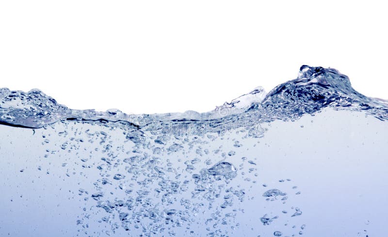 Bulles D'eau Propre Et De L'eau Dans Le Bleu Image stock - Image du ...