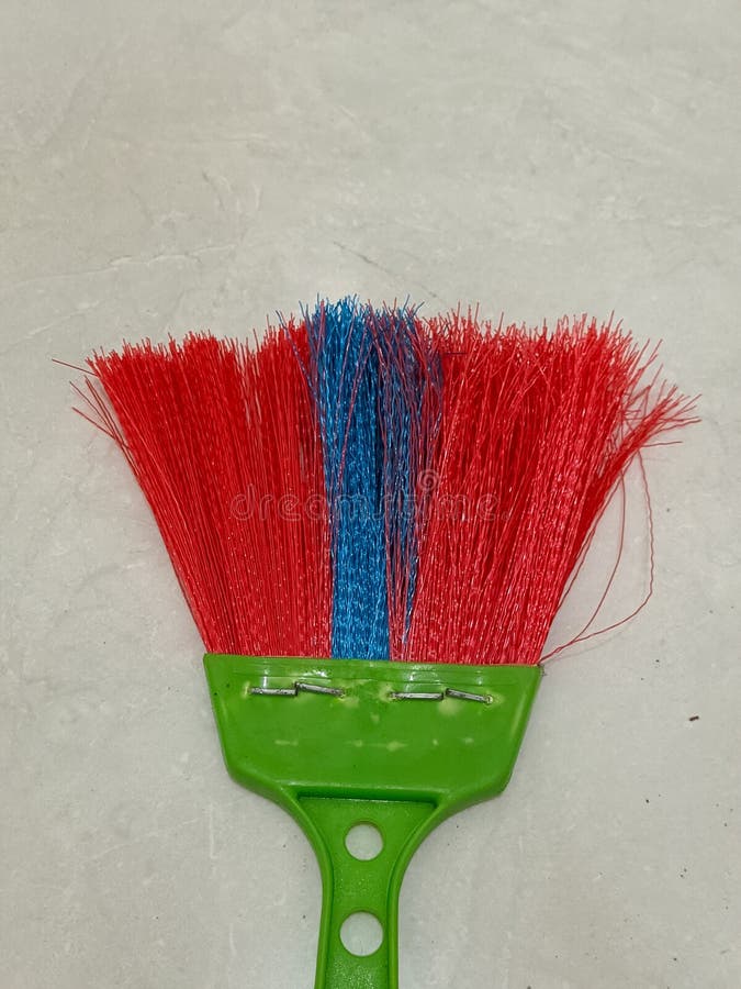 Red Plastic Fibers Under the Microscope Stock Image - Image of ...