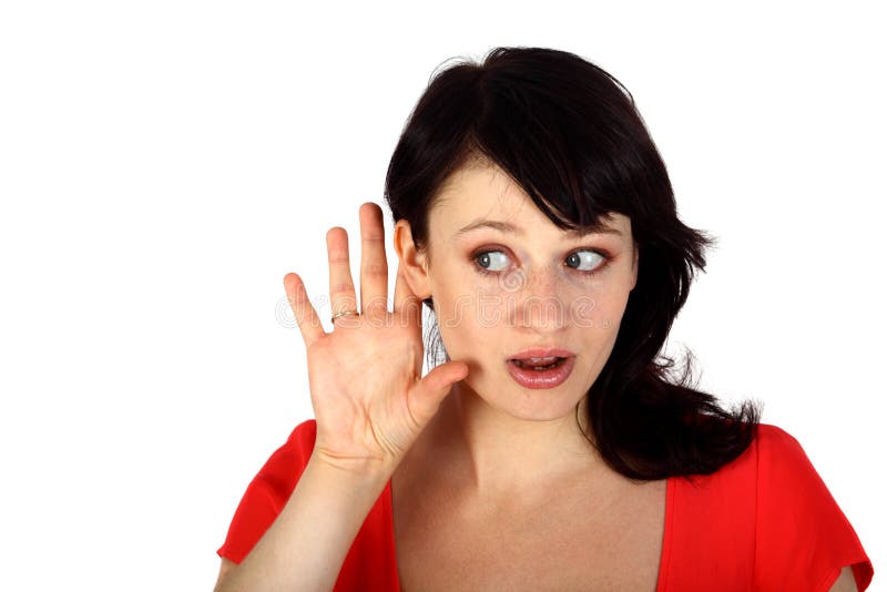 Eavesdropping stock photo. Image of curious, facial, looking - 10940866