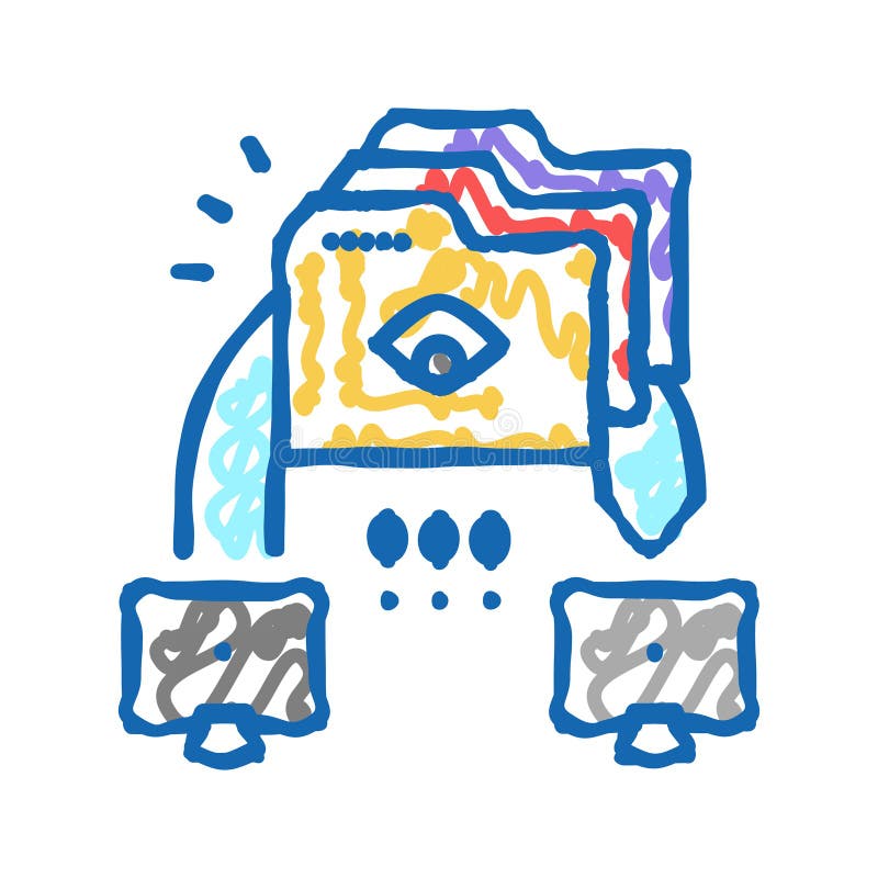 Eavesdropping Attacks Icon Doodle Illustration Stock Illustration ...