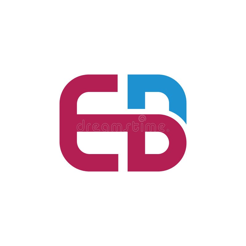 EB Letter Icon Design Vector Illustration Stock Vector - Illustration ...