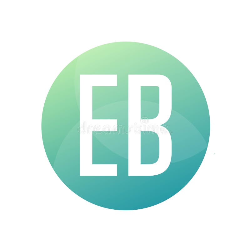 EB Letter Logo Design with Simple Style Stock Vector - Illustration of ...