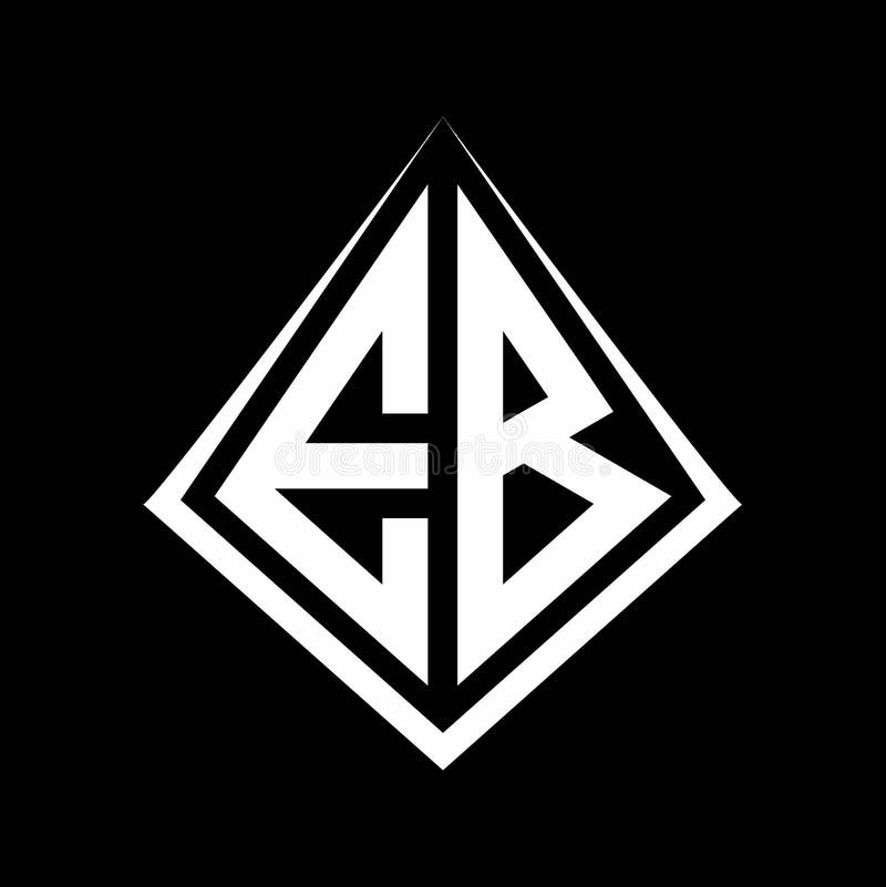 EB Logo Letters Monogram with Prisma Shape Design Template Stock Vector ...