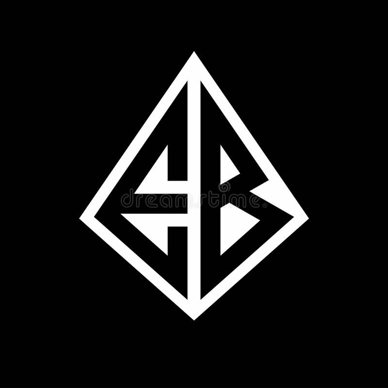 EB Logo Letters Monogram with Prisma Shape Design Template Stock Vector ...