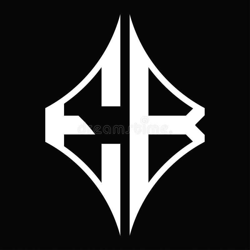 EB Logo Monogram with Diamond Shape Design Template Stock Vector ...