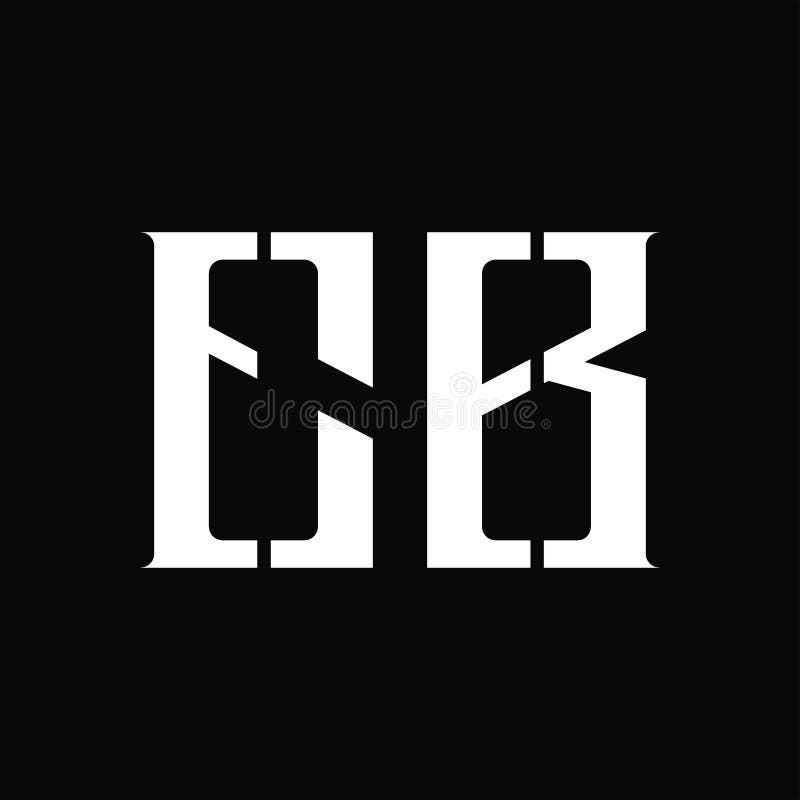 EB Logo Monogram with Middle Slice Design Template Stock Vector ...