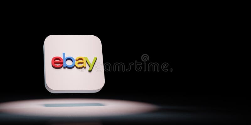 Ebay App Icon Spotlighted on Black Background Editorial Stock Image ... Ebay App Icon Spotlighted on Black Background Editorial Stock Image ...
