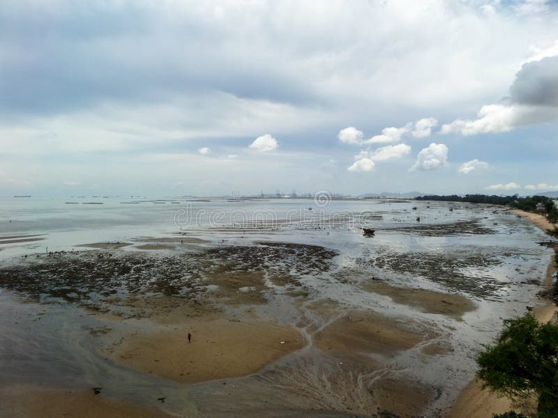 Ebb tide and beach stock image. Image of heaven, white - 55205289