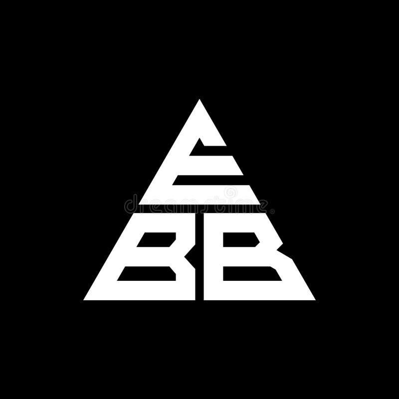 EBB Triangle Letter Logo Design with Triangle Shape. EBB Triangle Logo ...