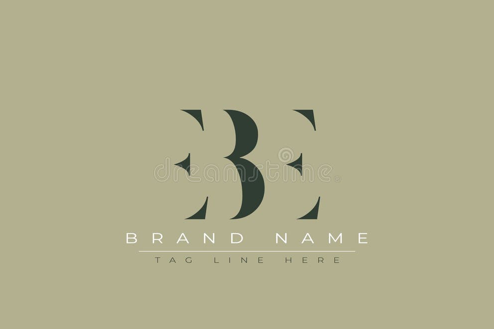 EBE Abstract Letter Logo Design Stock Vector - Illustration of icon ...