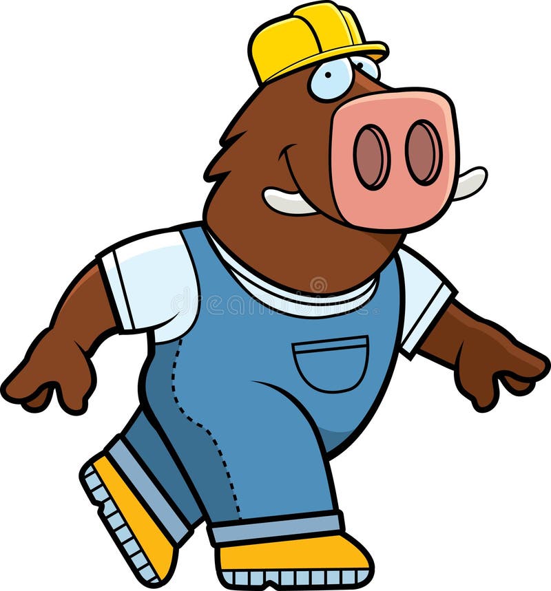 Eber-Erbauer vektor abbildung. Illustration von eber, hart - 9092071