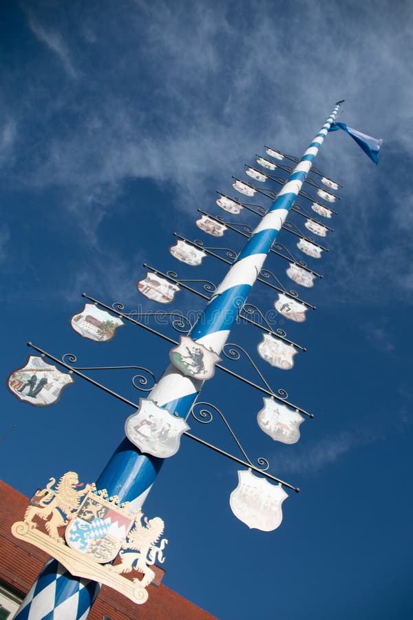 EBERSBERG, GERMANY - MAY 8, 2018: Low-angle View of the Traditional ...