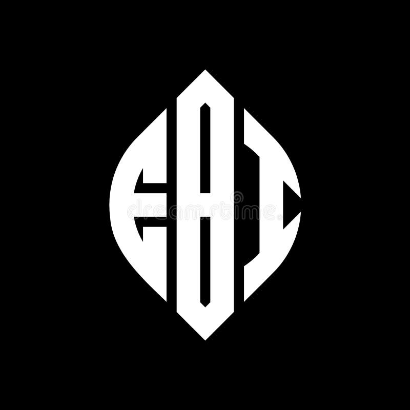 EBI Circle Letter Logo Design with Circle and Ellipse Shape. EBI ...