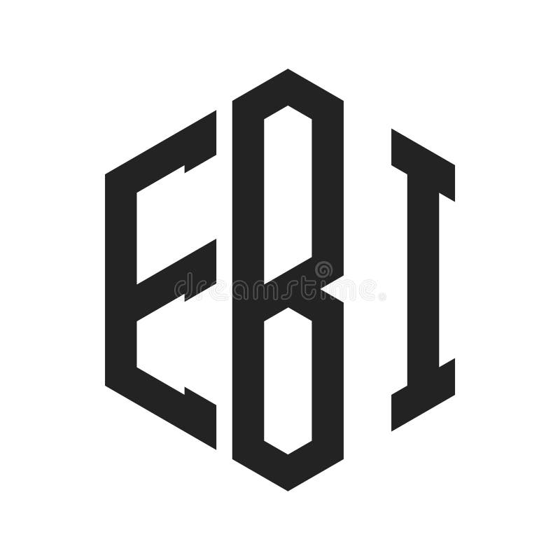 EBI Logo Design. Initial Letter EBI Monogram Logo Using Hexagon Shape ...