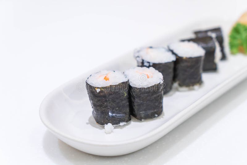 Ebi Roll Maki stock photo. Image of prawn, food, asian - 90410868