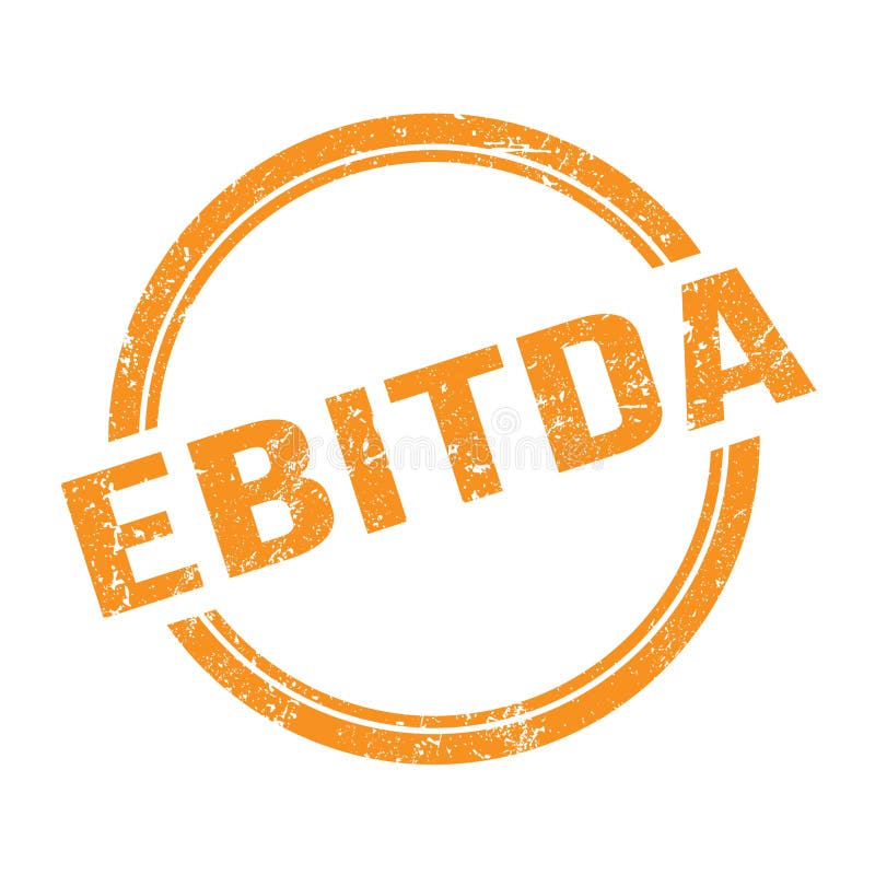 EBITDA Text on Blue Grungy Vintage Stamp Stock Illustration ...