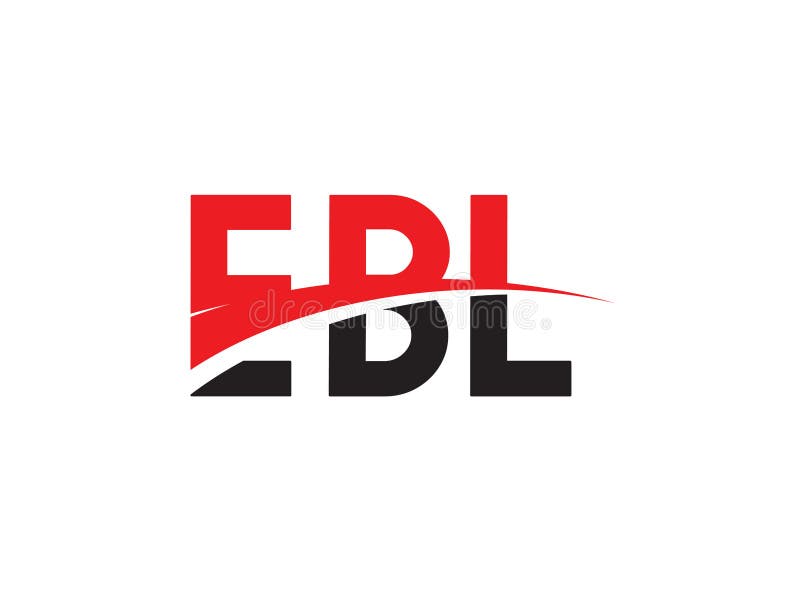 EBL Letter Initial Logo Design Vector Illustration Stock Vector ...