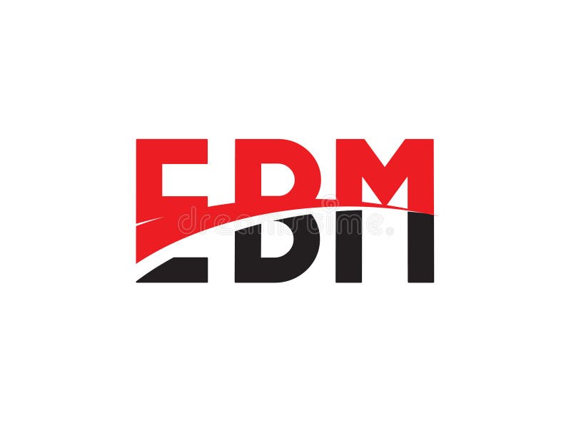 EBM Letter Initial Logo Design Vector Illustration Stock Vector ...