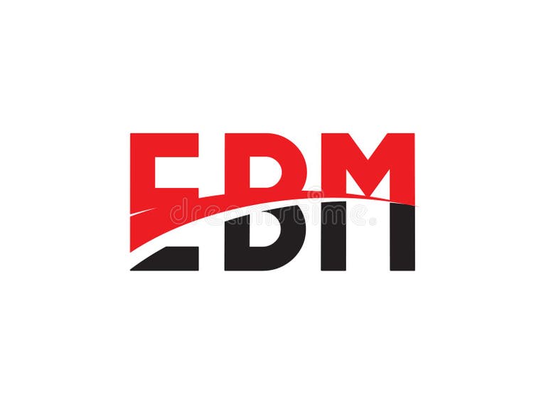 EBM Letter Initial Logo Design Vector Illustration Stock Vector ...