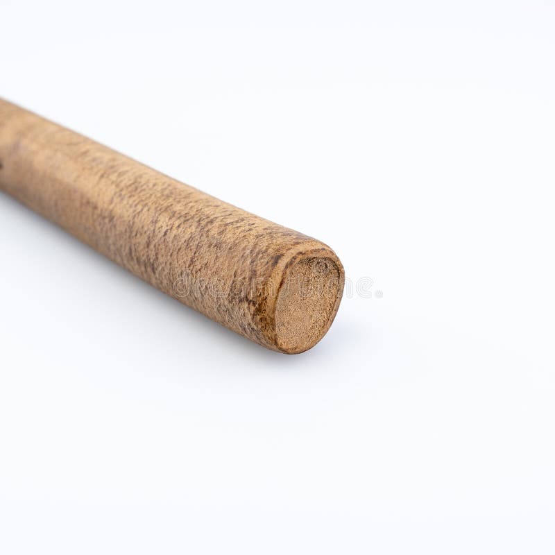 Ebonite Stick on White Background. Also is Known As Hard Rubber or ...