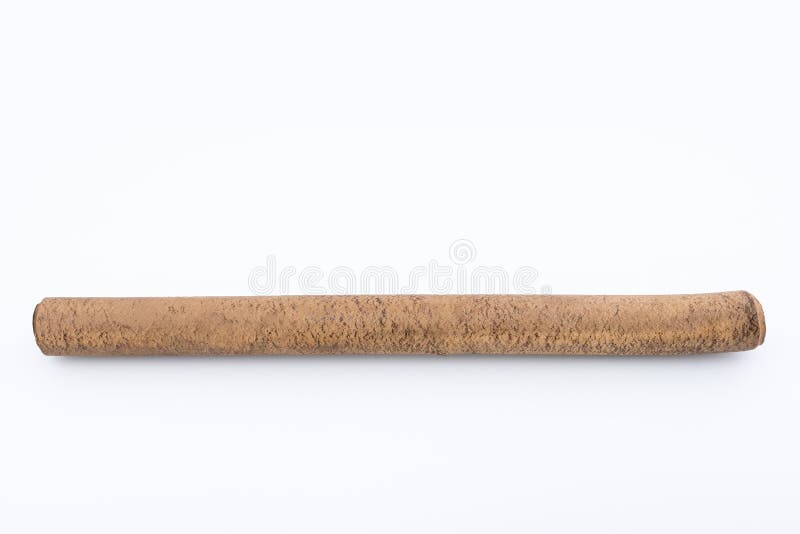 Ebonite Stick on White Background. Also is Known As Hard Rubber or ...
