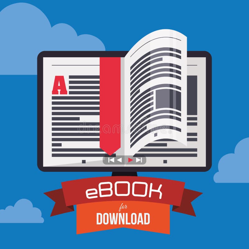 Ebook design stock vector. Illustration of encyclopedia - 58867822