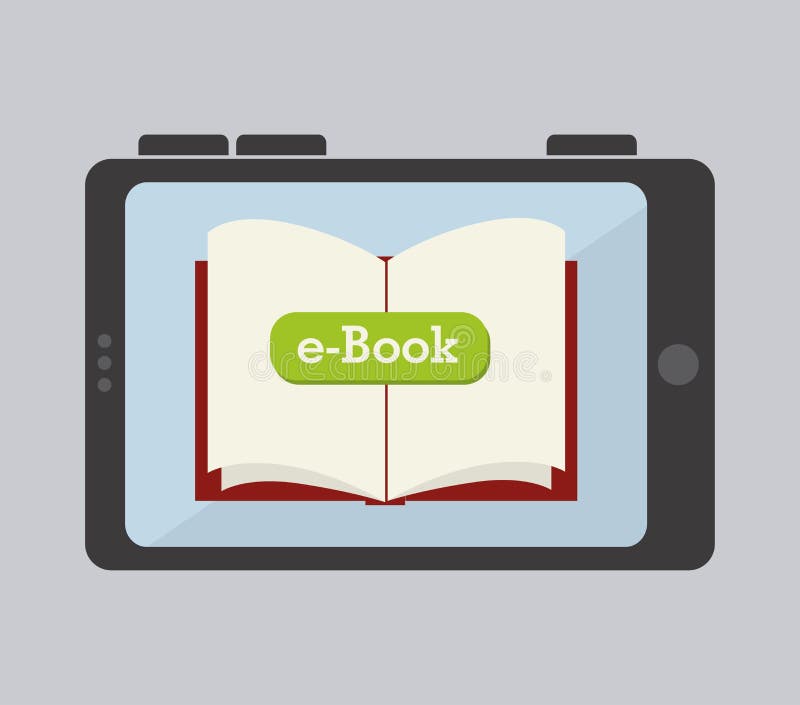EBook design stock vector. Illustration of download, encyclopedia ...