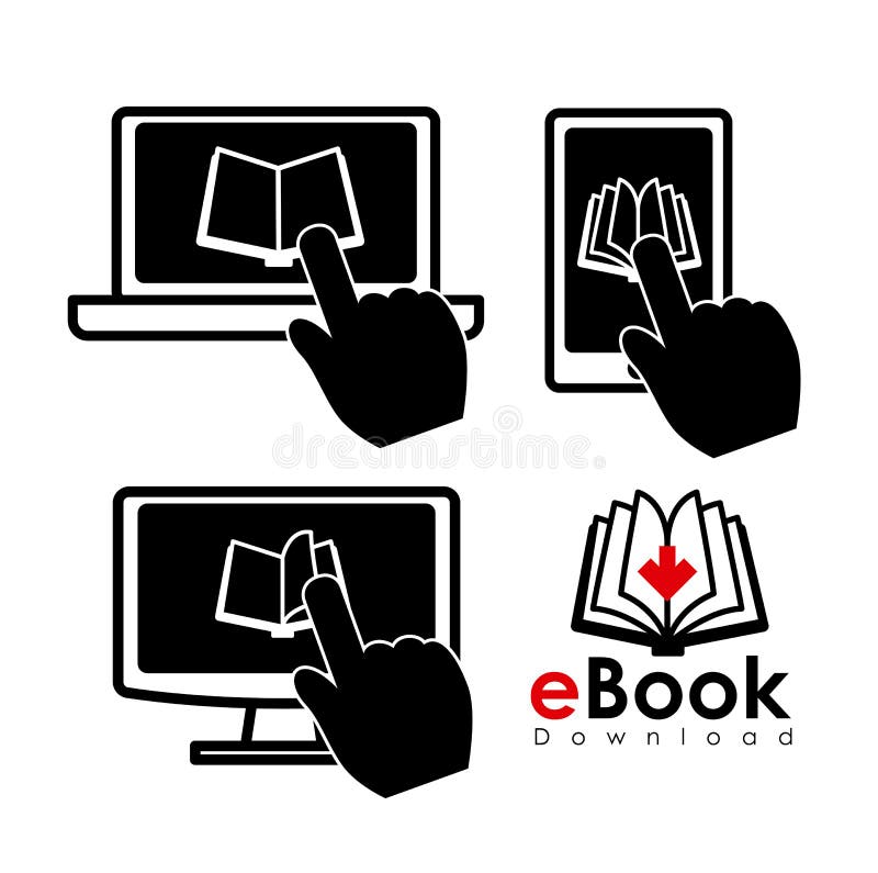 Ebook design stock vector. Illustration of media, business - 58562666