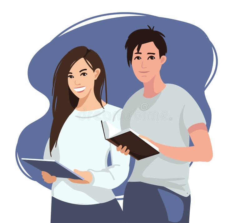 Ebook Electronic and Classic Paper Books. Students Take Different Books ...