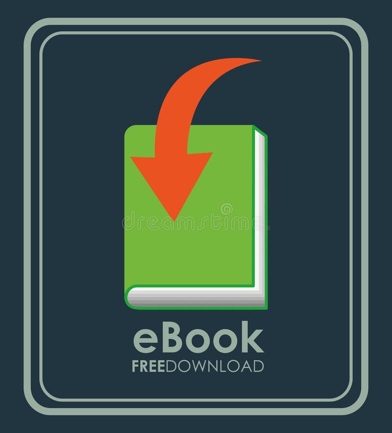 Download Ebook Button with Book Icon Vector Stock Vector - Illustration ...