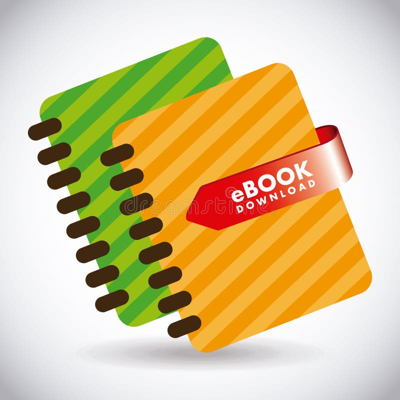 Ebook icon stock vector. Illustration of digital, graphic - 44582616