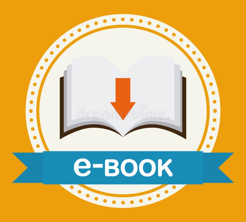 Ebook icon stock vector. Illustration of page, ribbon - 44582671