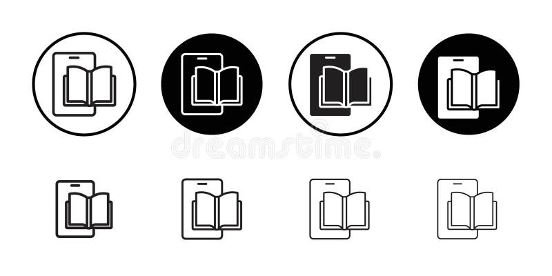 Ebook Icon Isolated Flat Vector in Outline Stock Vector - Illustration ...