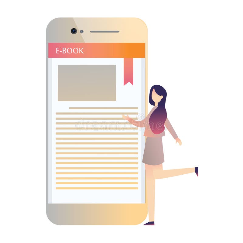 Ebook Learning Text Education Online Smartphone Electronic Technology Digital Modern Application ...