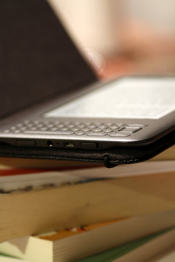 Electronic reader stock image. Image of device, keys, mobility - 6464015