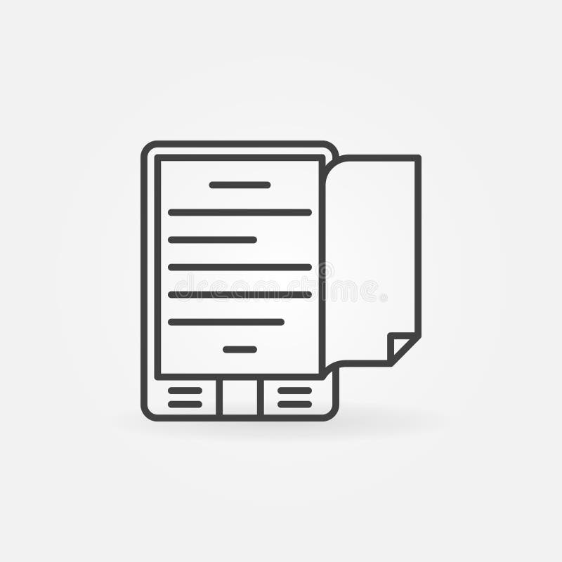 Ebook reader concept icon stock vector. Illustration of text - 98371270