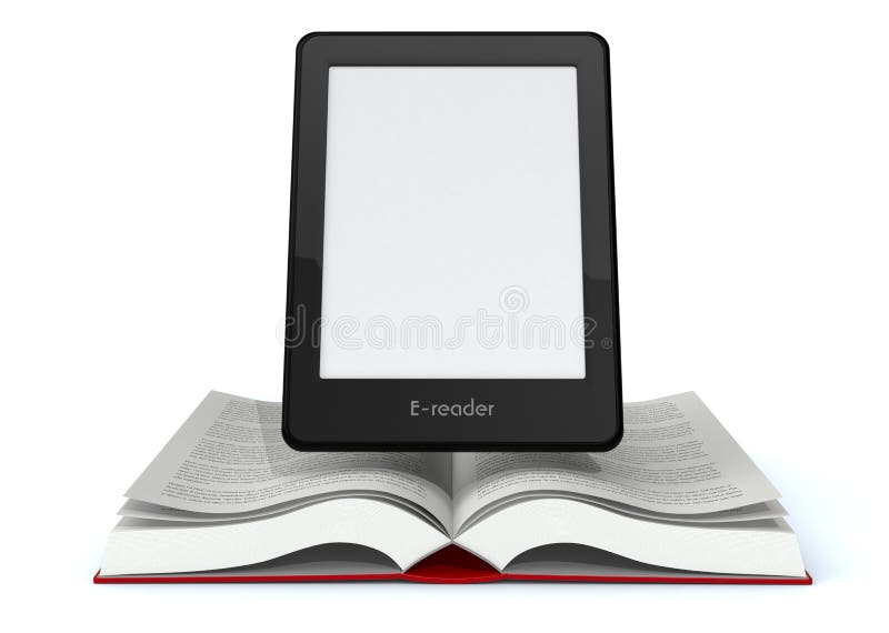 Ebook reader concept stock illustration. Illustration of device - 67018707