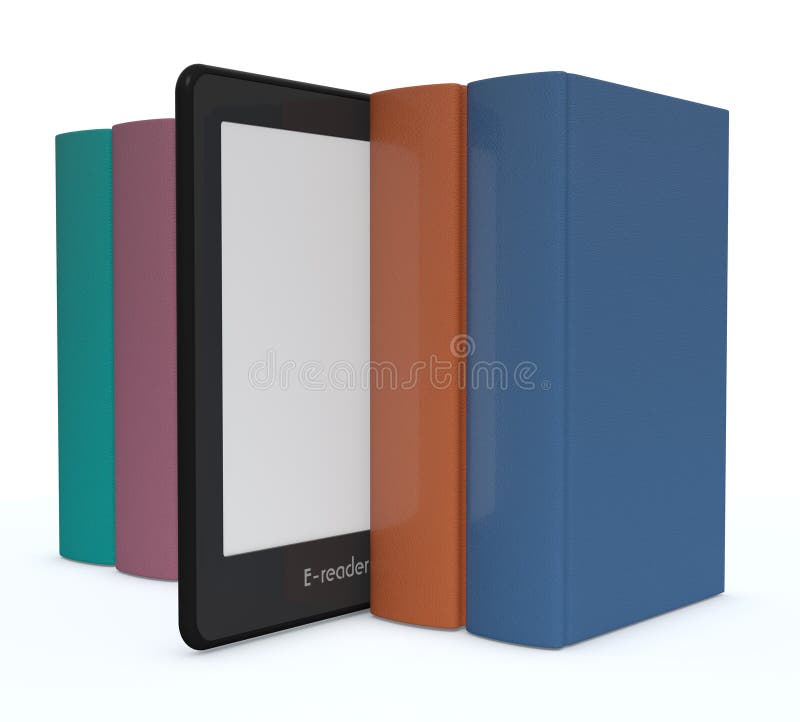 Ebook reader concept stock illustration. Illustration of device - 67018707