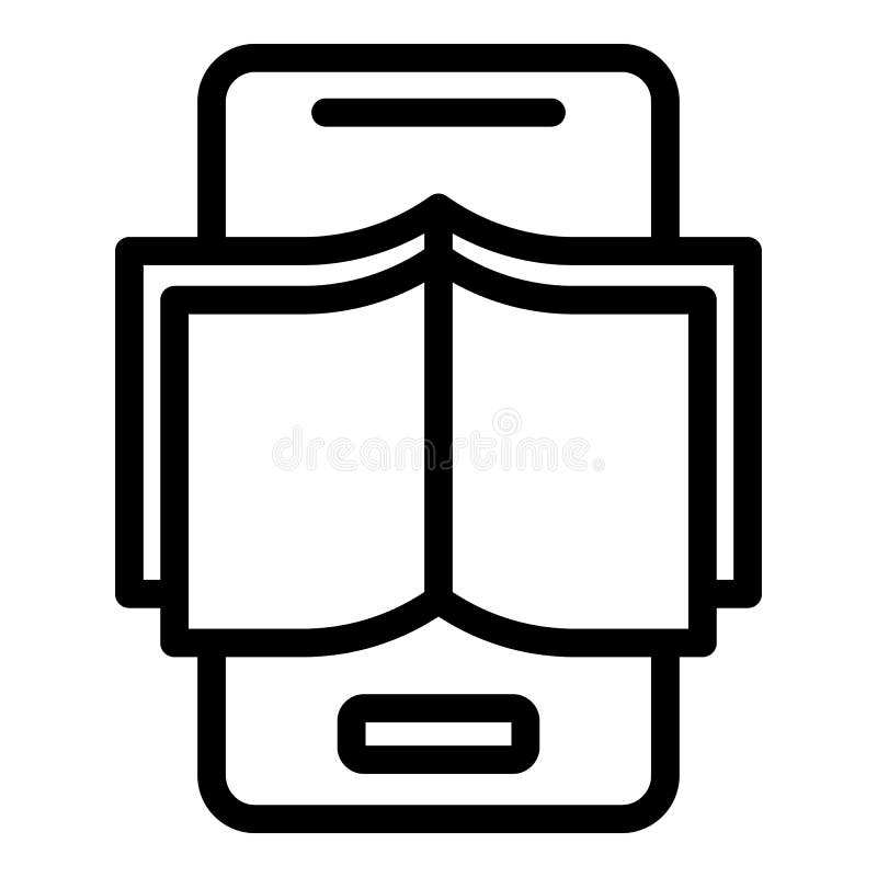 Ebook Reader Icon Outline Vector. Digital Book Stock Vector ...