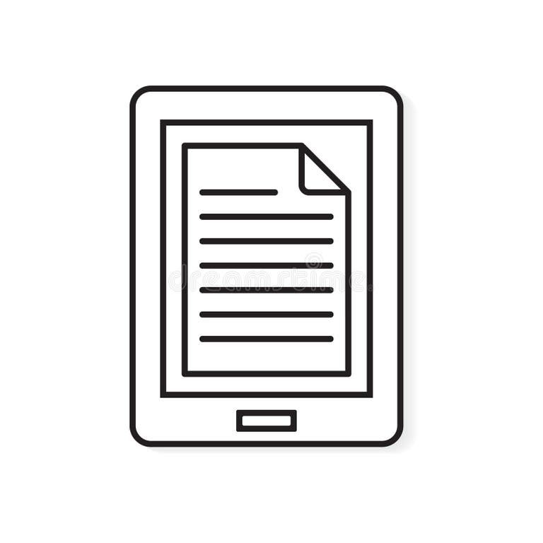 Ebook reader icon stock vector. Illustration of read - 148975387