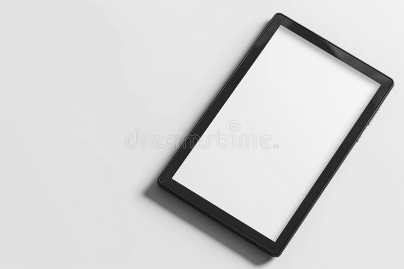 EBook Reader Mockup on a White Background Stock Illustration ...