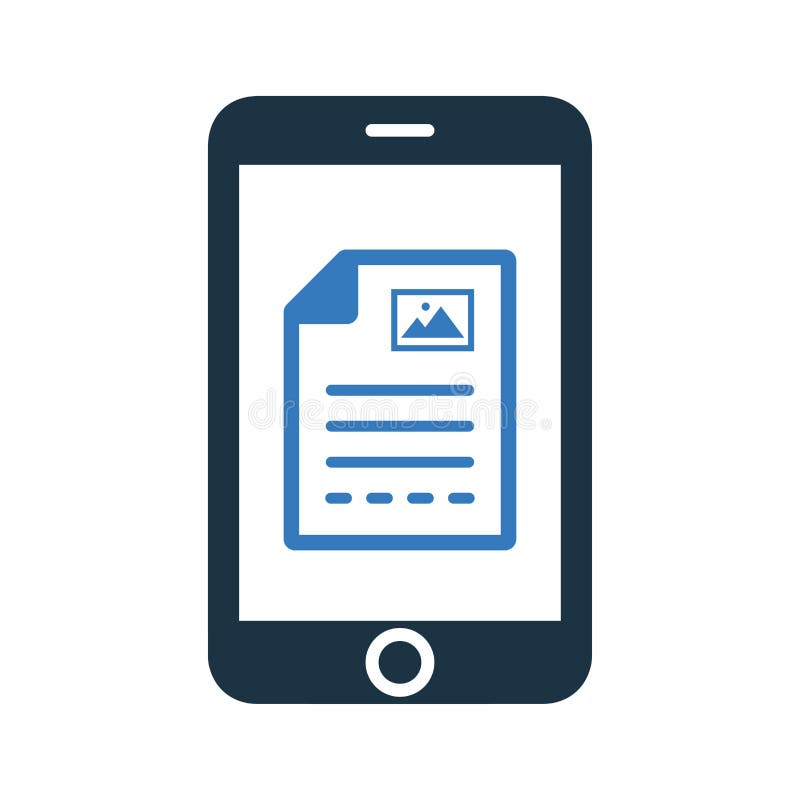 Ebook, Reading, Mobile, Read Icon. Editable Vector Graphics Stock ...