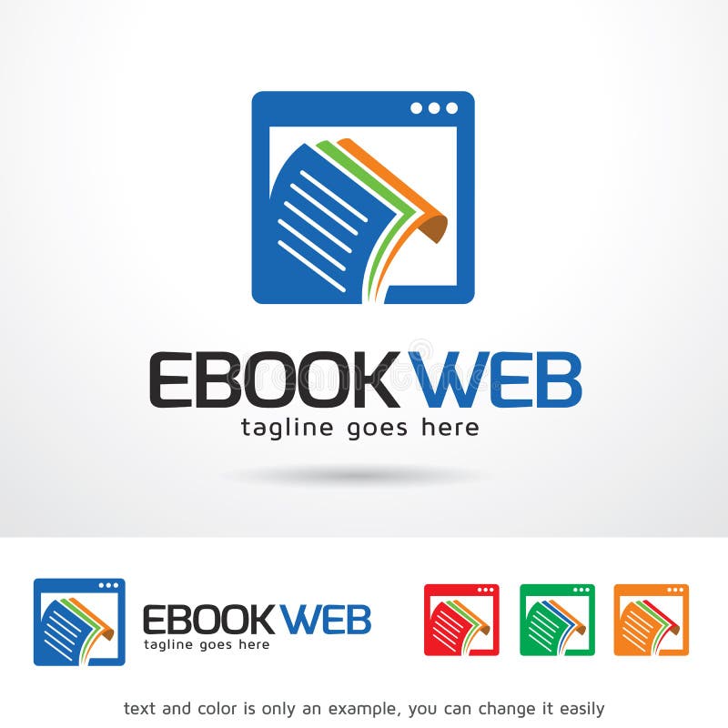 Ebook Web Logo Template Design Vector Stock Vector - Illustration of ...
