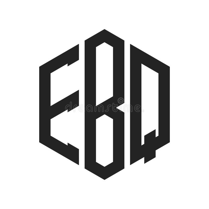 EBQ Logo Design. Initial Letter EBQ Monogram Logo Using Hexagon Shape ...