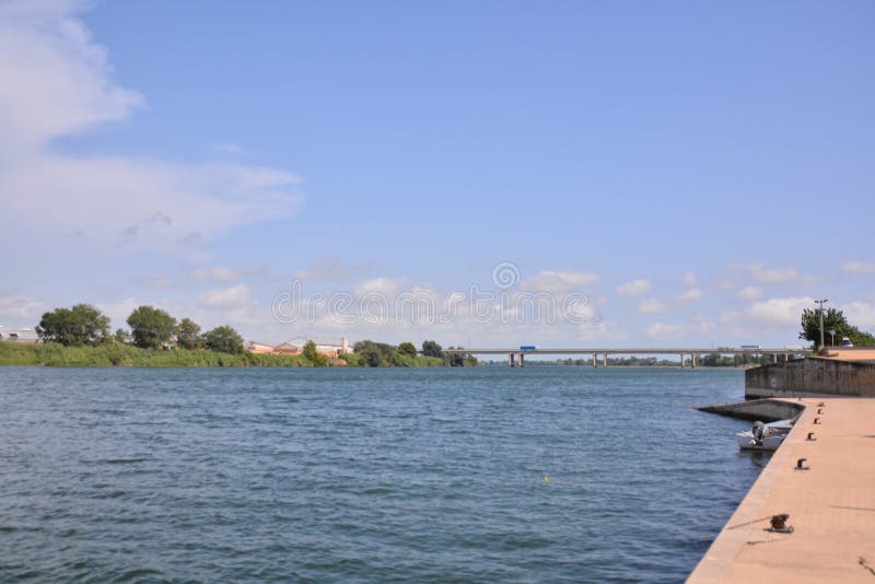 Ebro River in Spain stock image. Image of flow, river - 170250453