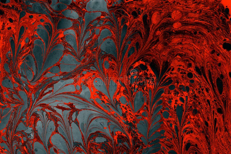 Ebru Art Background Marbling Texture Floral Patterns Stock Photo ...