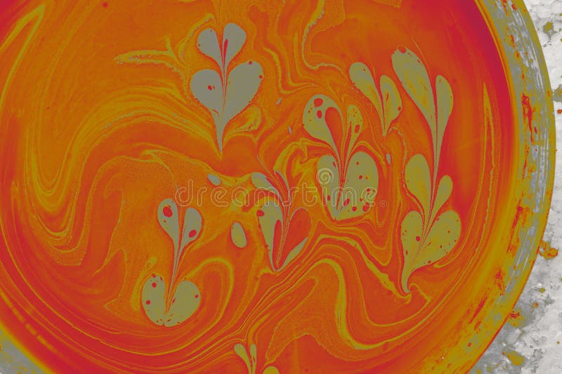 Ebru Art Background Marbling Texture Floral Patterns Stock Photo ...