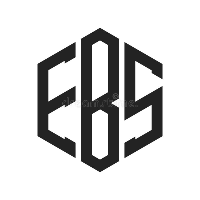 EBS Logo Design. Initial Letter EBS Monogram Logo Using Hexagon Shape ...