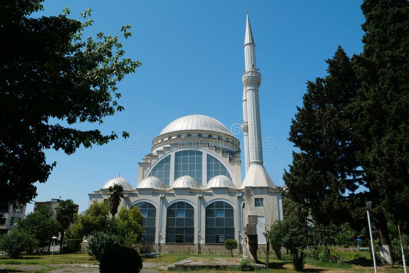 Ebu Beker Mosque in Shkoder, Albania Stock Image - Image of muslim ...