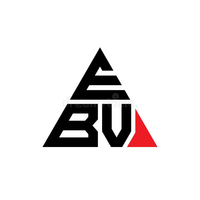 EBV Triangle Letter Logo Design with Triangle Shape. EBV Triangle Logo ...